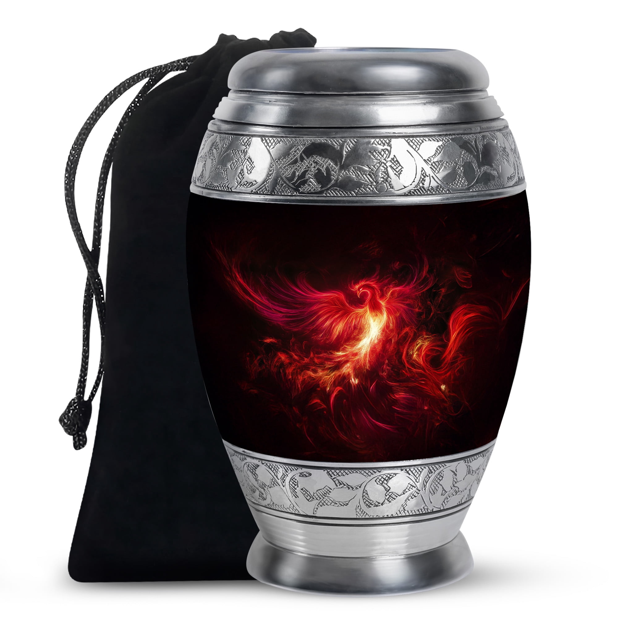 Phoenix Urn for Adult Female Ashes, Large Urns for Human Ashes, burial ...