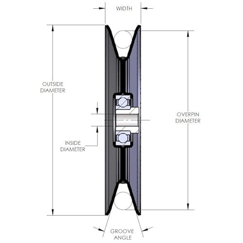Phoenix V-Belt Pulley - 5/8in. Bore, 3in. Outside Dia. - Walmart.com