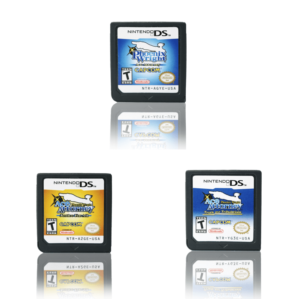 Phoenix Wright: Ace Attorney 3 pcs set NDS Game DS Cartridge Only,US ...