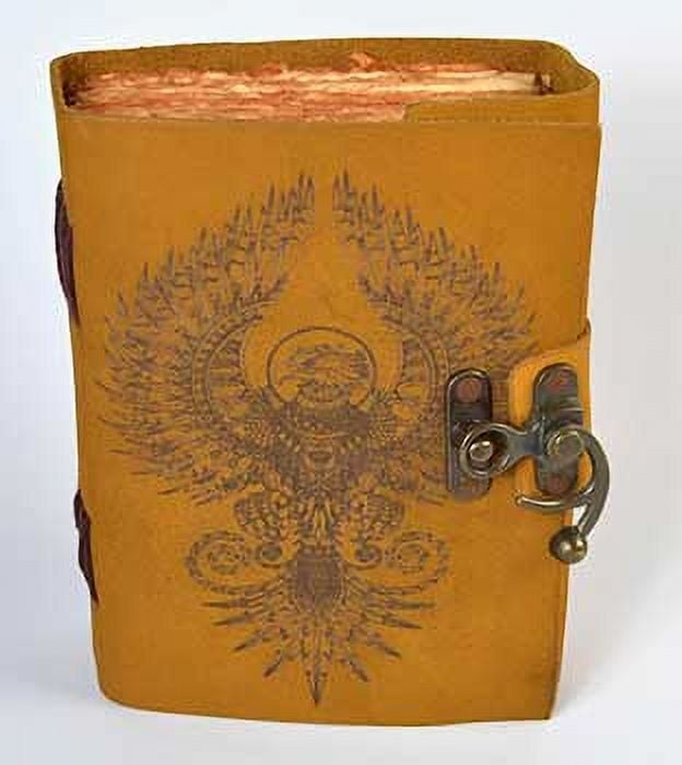 Phoenix aged looking paper leather w/ latch - Walmart.com