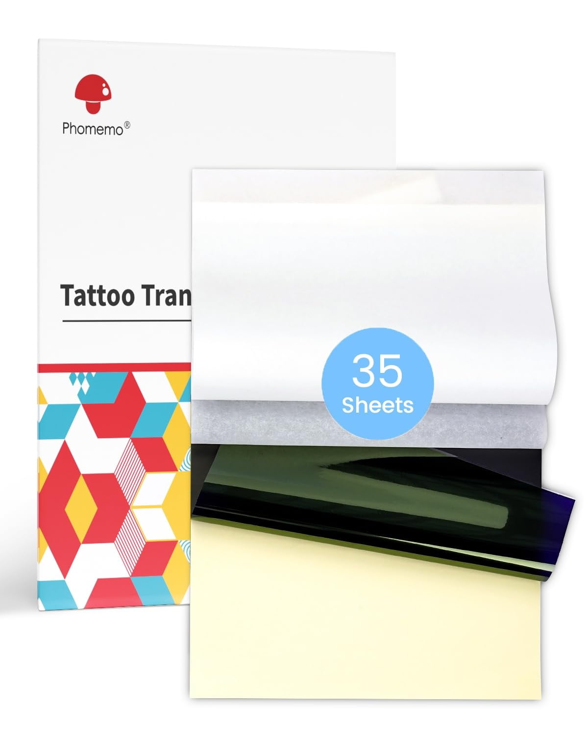 Phomemo 35 Sheets Tattoo AIF9 Stencil Paper, Transfer Paper for ...
