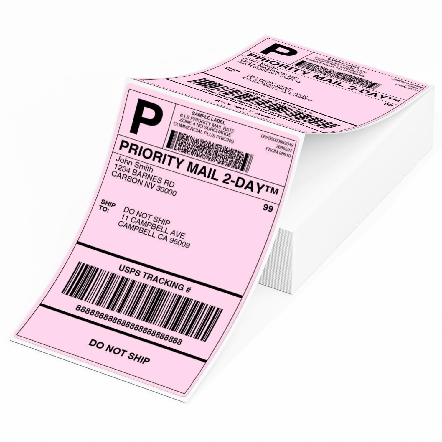 Phomemo 4X6'' Thermal Shipping Labels - Pack of 100 4x6 Fan-Fold Labels ...