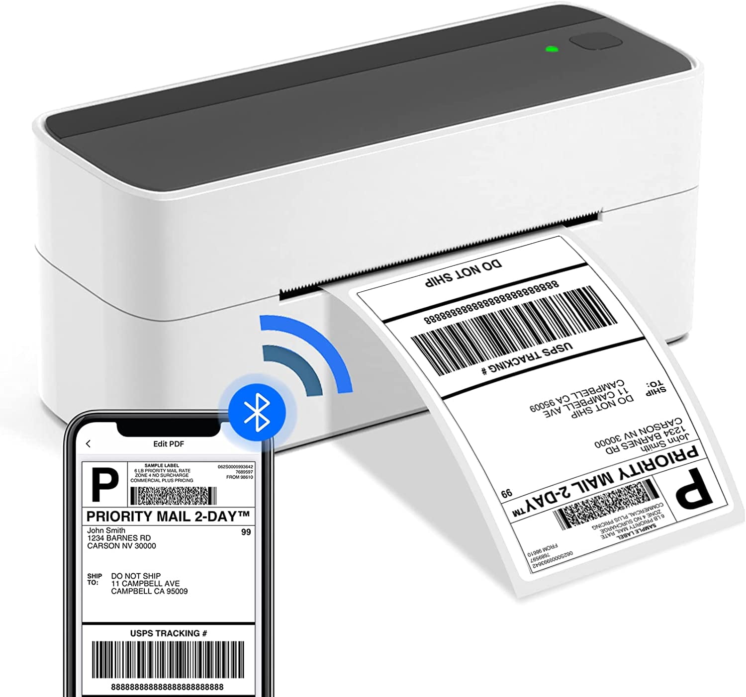 Phomemo Bluetooth Thermal Label Printer for Shipping Packages ...