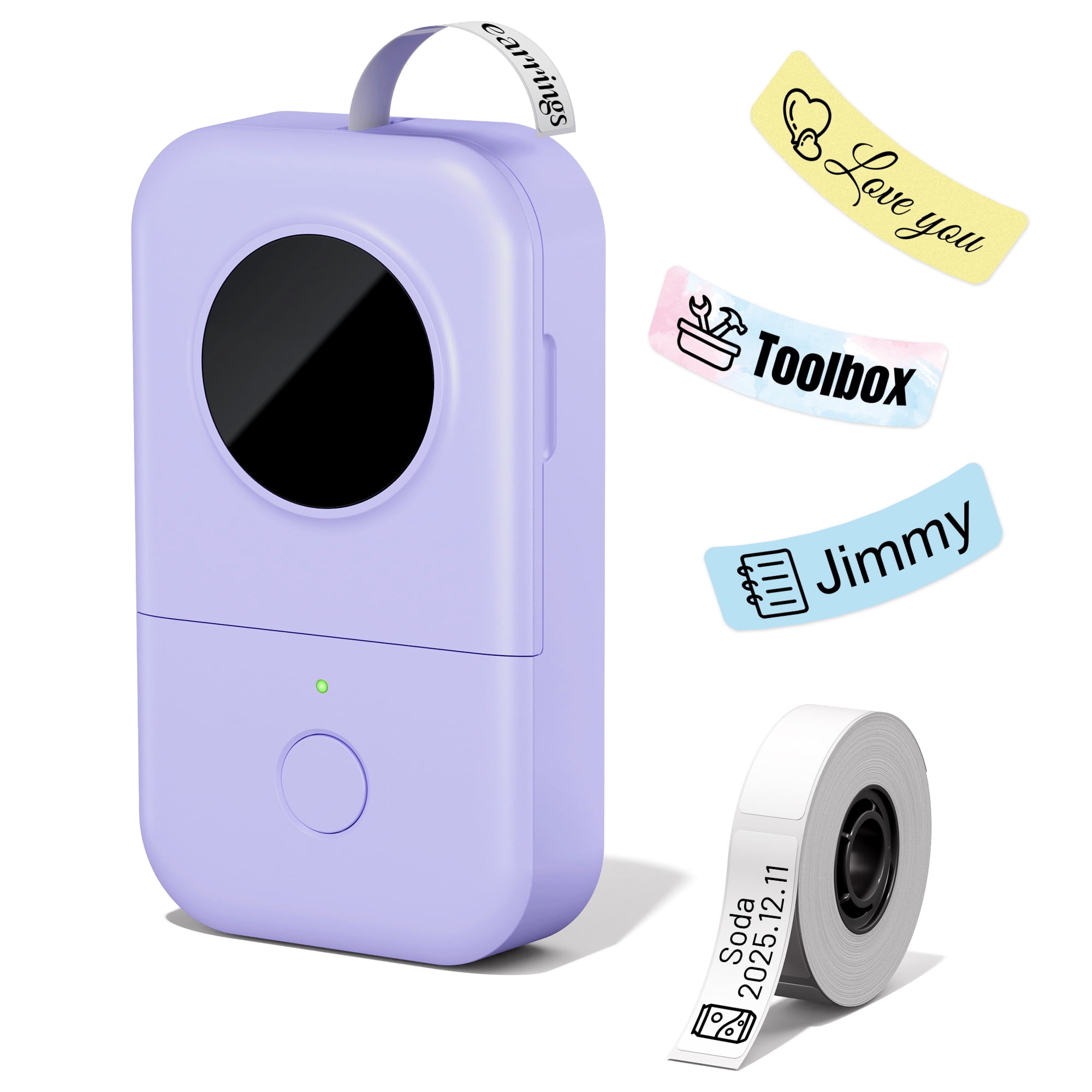 D30 Thermal Label Printer, Bluetooth Wireless Mini Pocket Label Maker Machine with Tape ...