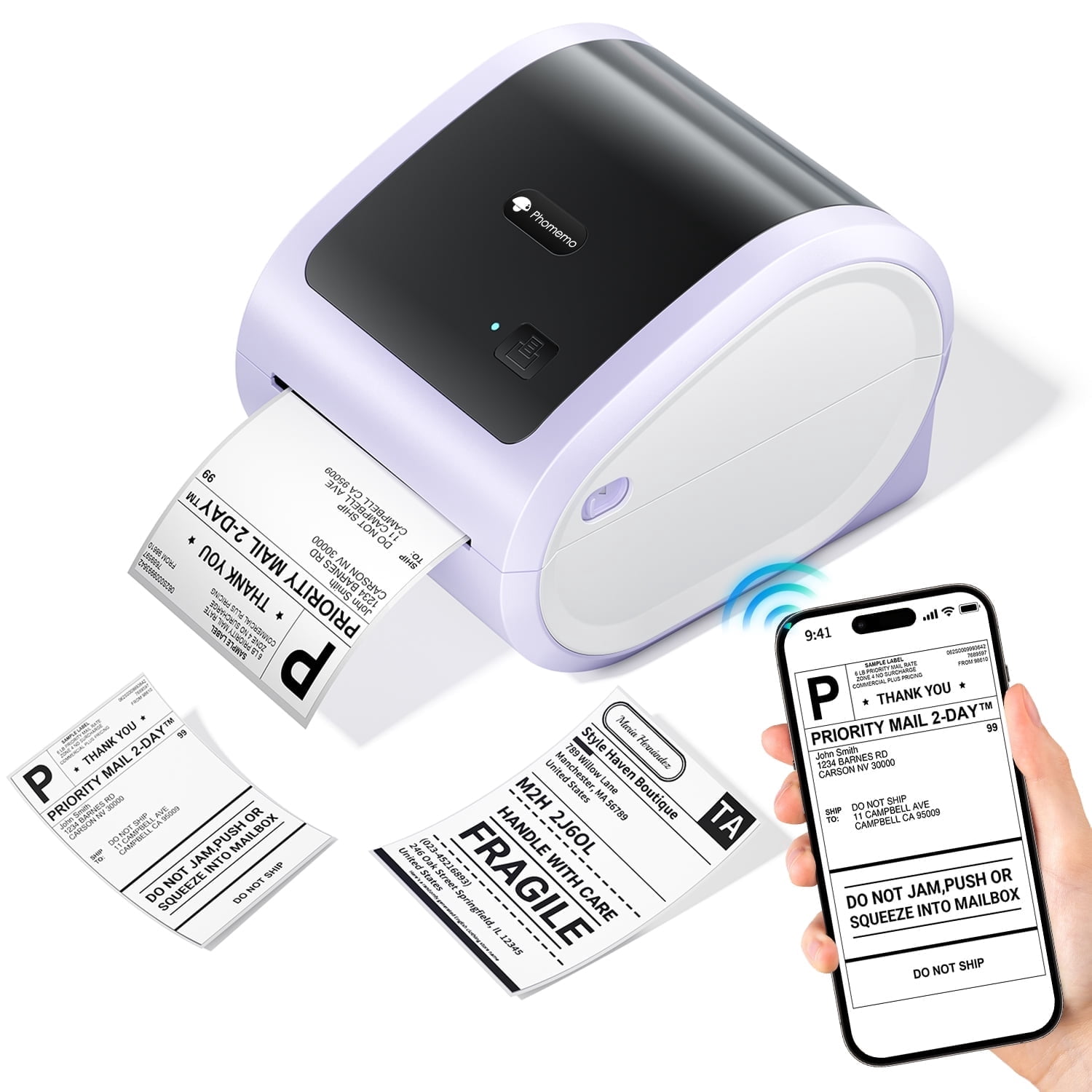 Phomemo D520 Bluetooth Thermal Label Printer 4X6 Wireless Shipping ...