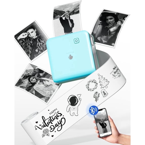 Phomemo M02 Pro Portable Bluetooth Thermal Sticker Printer for Photo ...
