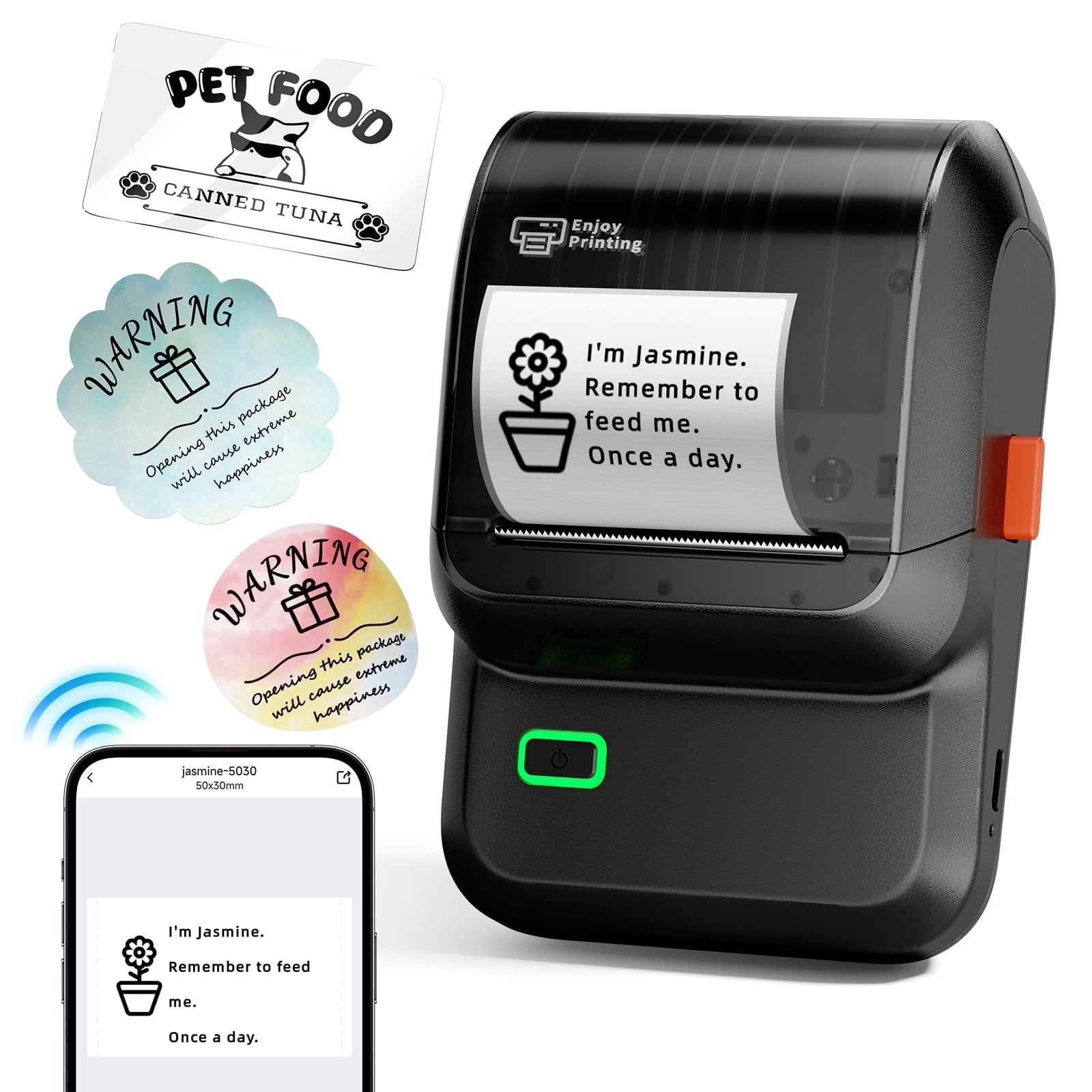 Phomemo M100 Label Maker with 100 Labels,Thermal Bluetooth Label ...