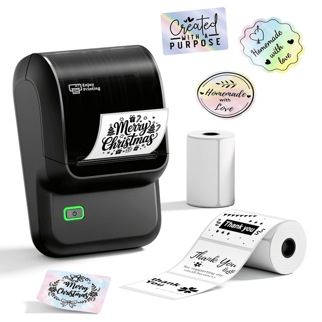 Phomemo M100 Portable Sticker Printer And 2 Roll Paper, Wireless ...