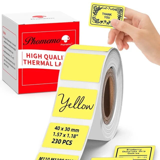 Phomemo M110 Labels Color M200 Label 40x30MM for M220 M200 M120 M110S ...