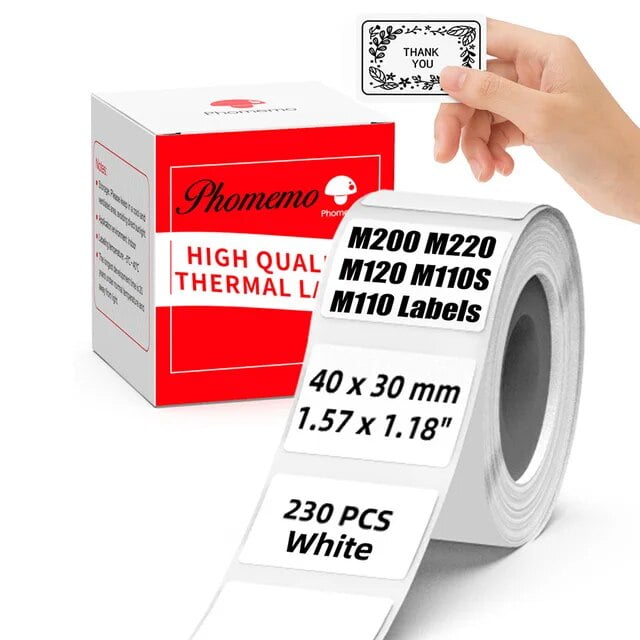 Phomemo M110 Labels Color M200 Label 40x30MM for M220 M200 M120 M110S ...