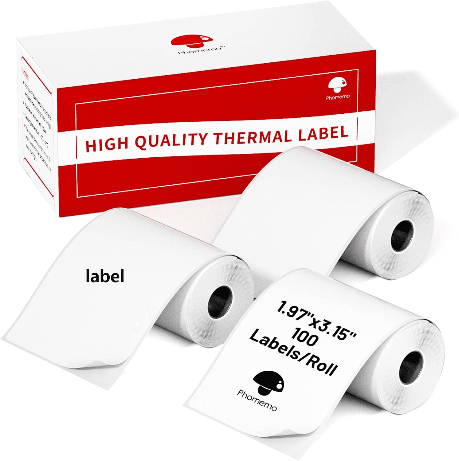 Phomemo M110 Labels, M110/M220/M221/M120/M200 Thermal Labels 1.96" x 3. ...