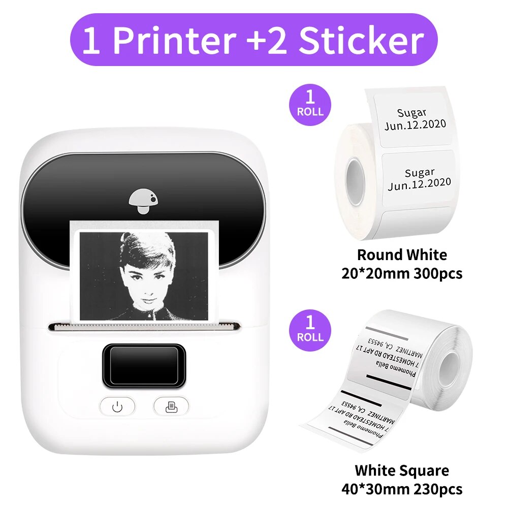 Phomemo M110 Thermal Wireless Label Printer Sticker Mini Printer ...