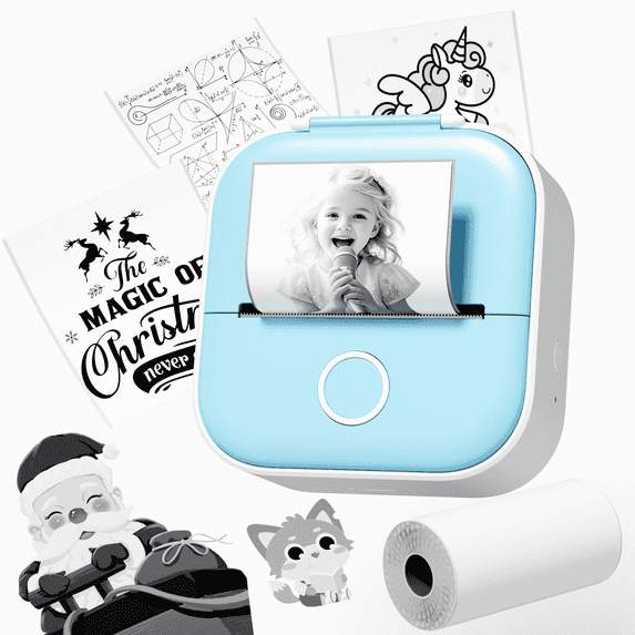 Phomemo T02 Portable Label Maker Bluetooth Inkless Sticker Printer ...