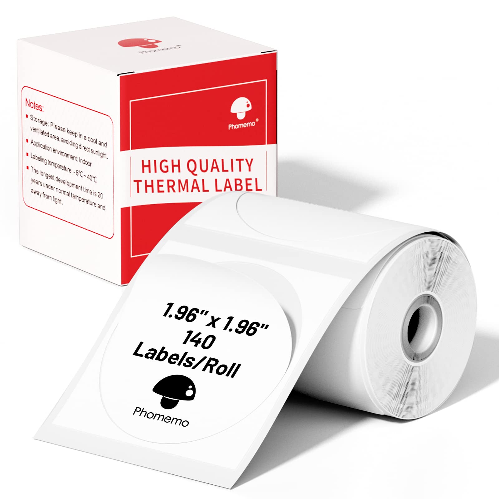 Phomemo Multi-Purpose Self-Adhesive Round Circle Label for Phomemo M110 ...