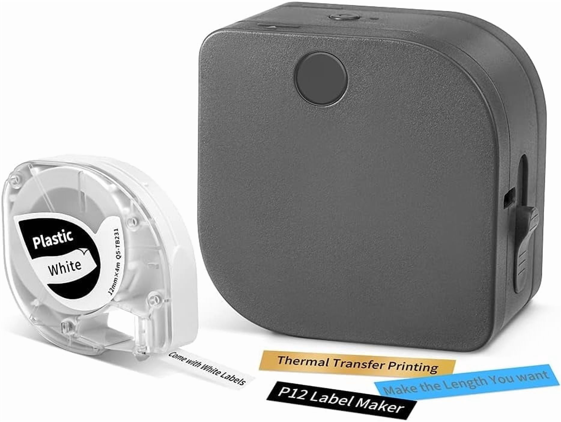 P12 Portable Bluetooth Label Maker Machine with Tape Handheld Built-in ...