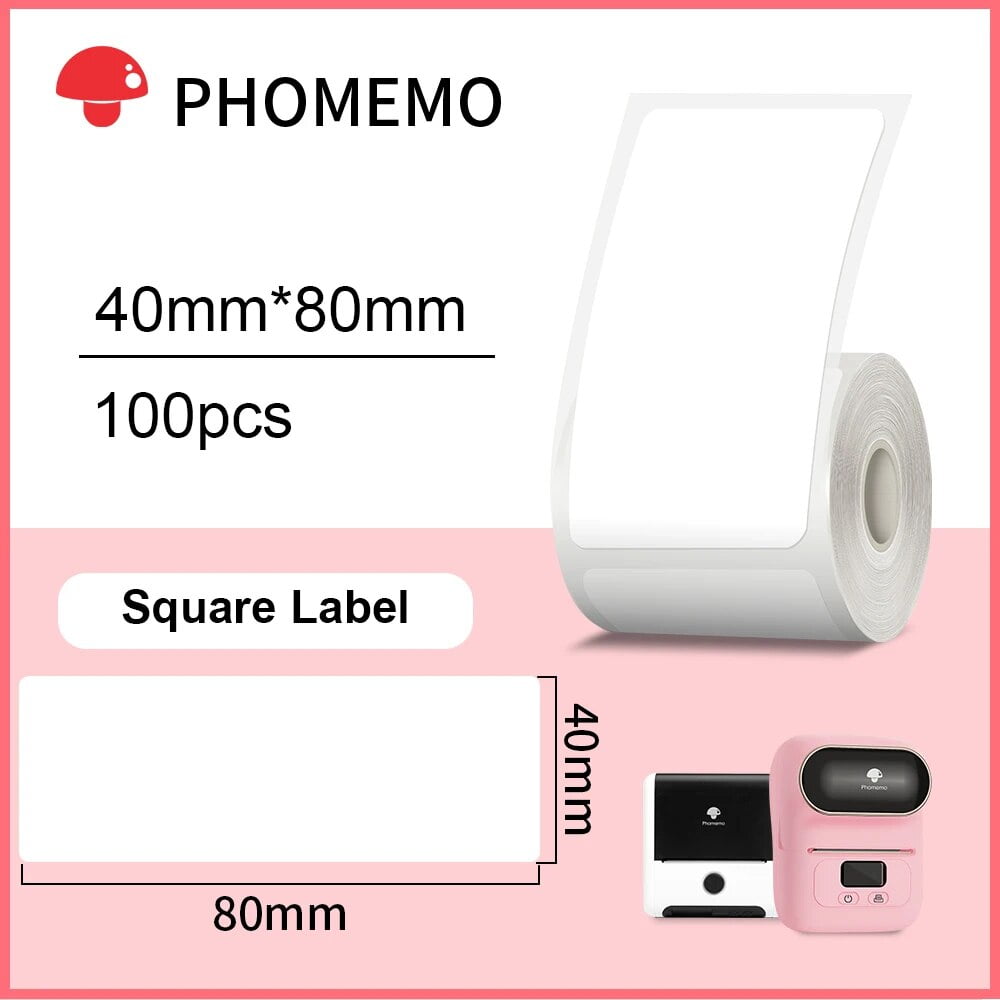 Phomemo Paper Multi-Purpose Thermal Labels for M110 M200 M220 Label ...
