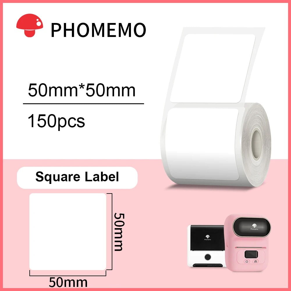 Phomemo Paper Multi-Purpose Thermal Labels for M110 M200 M220 Label Printer Adhesive Papier ...