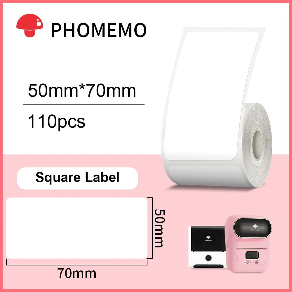 Phomemo Paper Multi-Purpose Thermal Labels for M110 M200 M220 Label ...