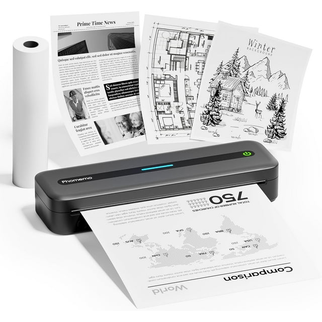 Phomemo M832 Inkless Thermal All-in-One Printer - Walmart.com