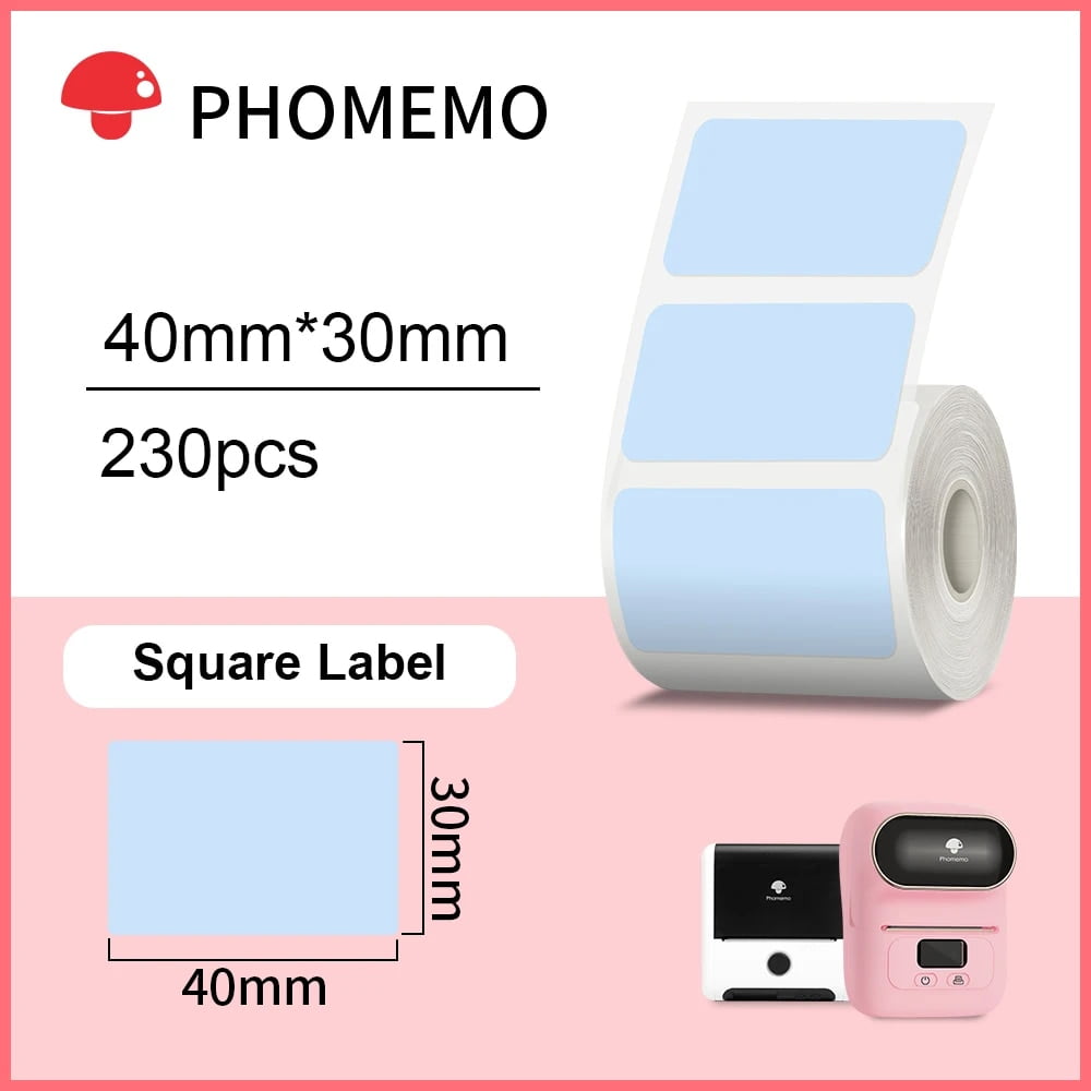 Phomemo Self-Adhesive Labels Paper for Phomemo M110 M220 Label Printer ...