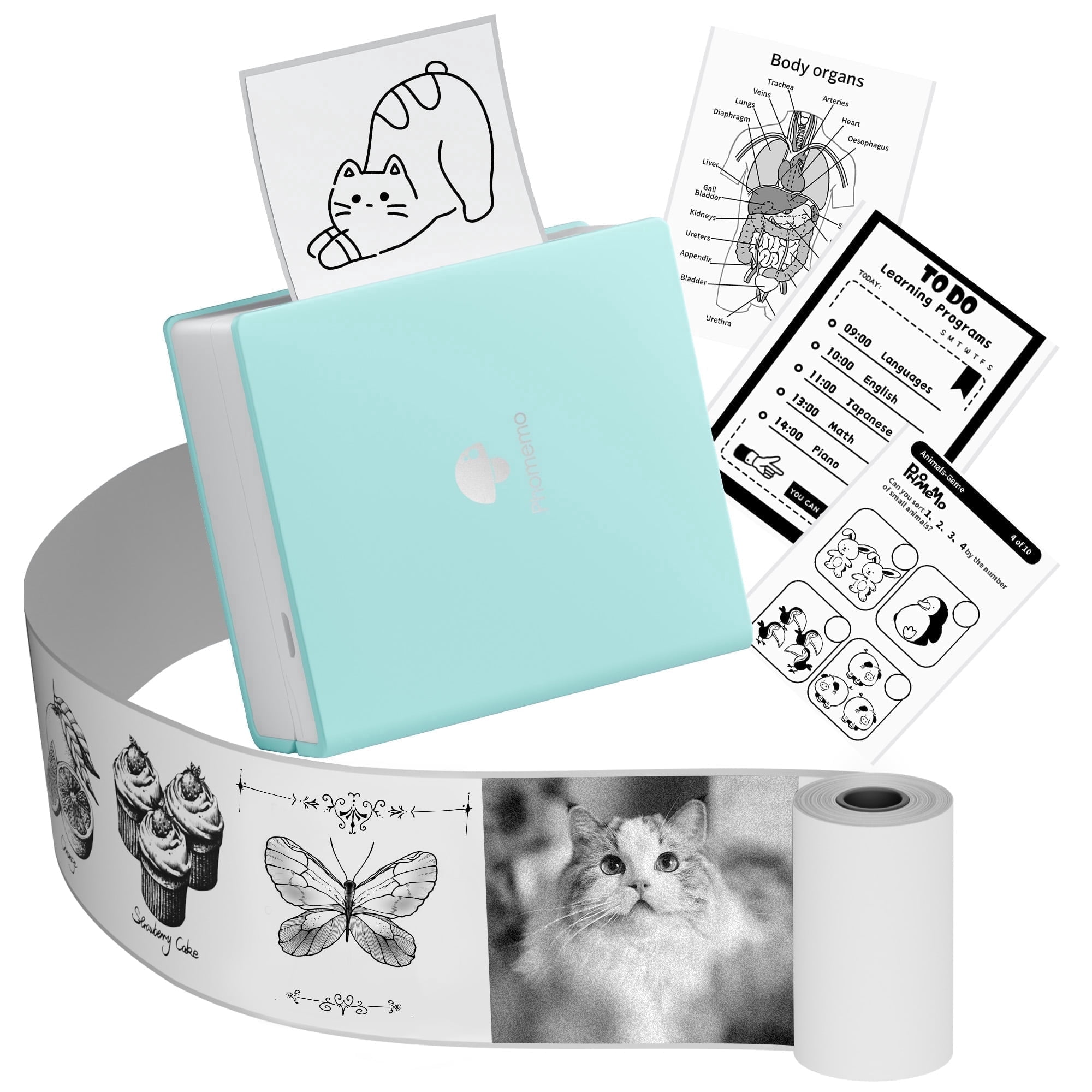 Phomemo Mini Sticker Printer - M02 Label Maker, Portable Bluetooth ...