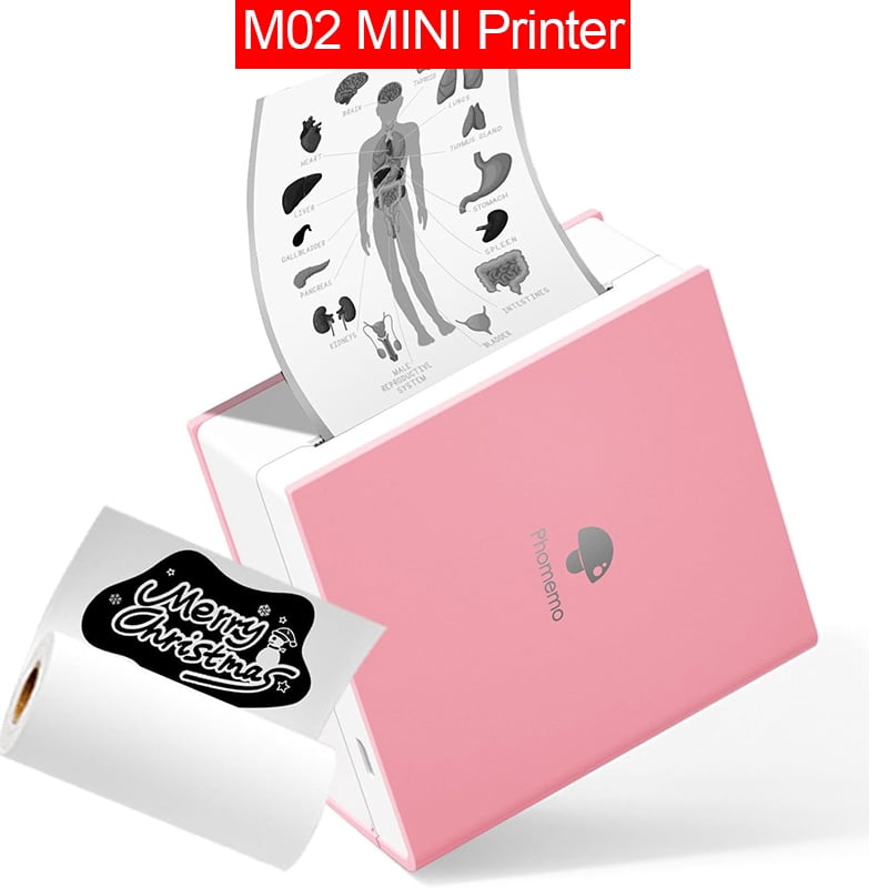 Phomemo Sticker Printer - M02 Label Maker Portable Bluetooth Thermal ...