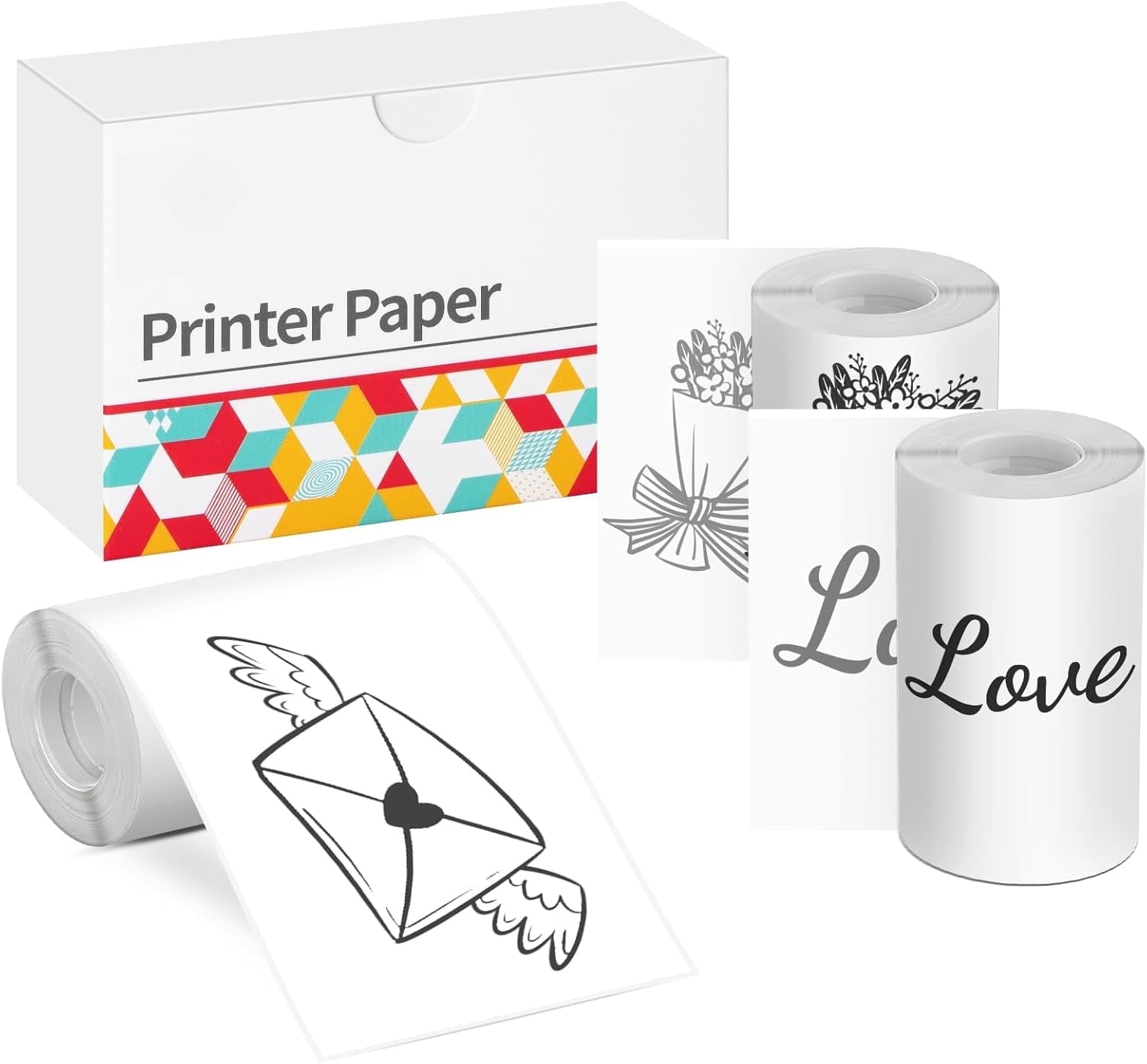 T02/M02X/M02L Sticker Paper- Thermal Paper for Study Notes, Photo, DIY ...