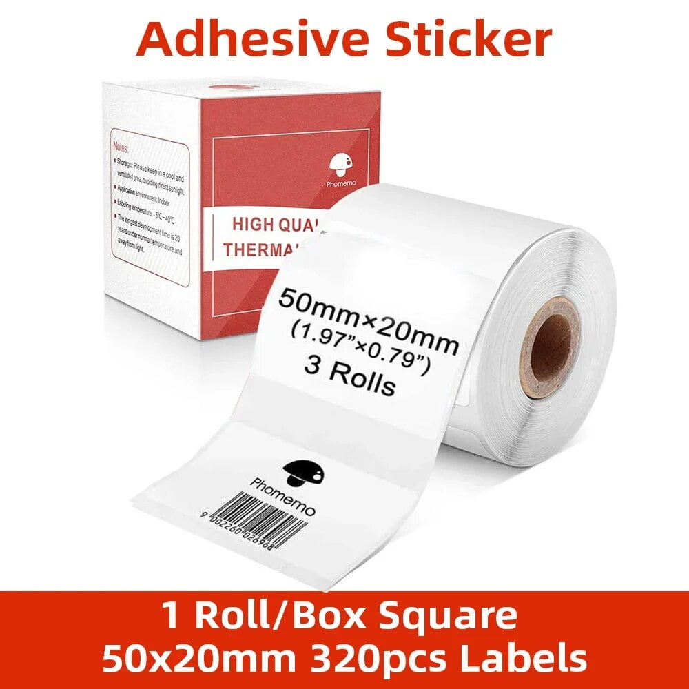 Phomemo Thermal Papel for M110/M200 Printer Home Office Labels Colorful ...