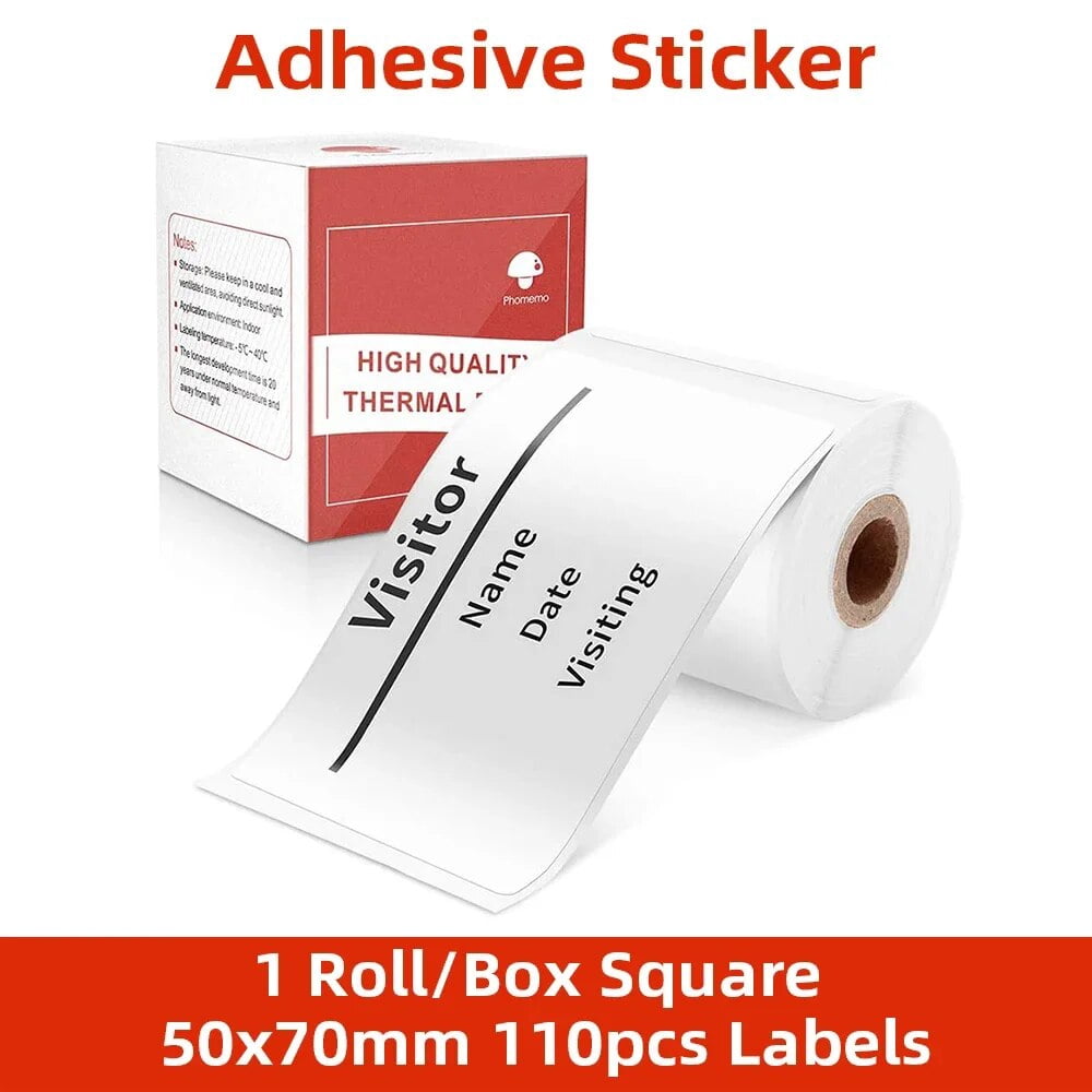Phomemo Thermal Papel for M110/M200 Printer Home Office Labels Colorful ...