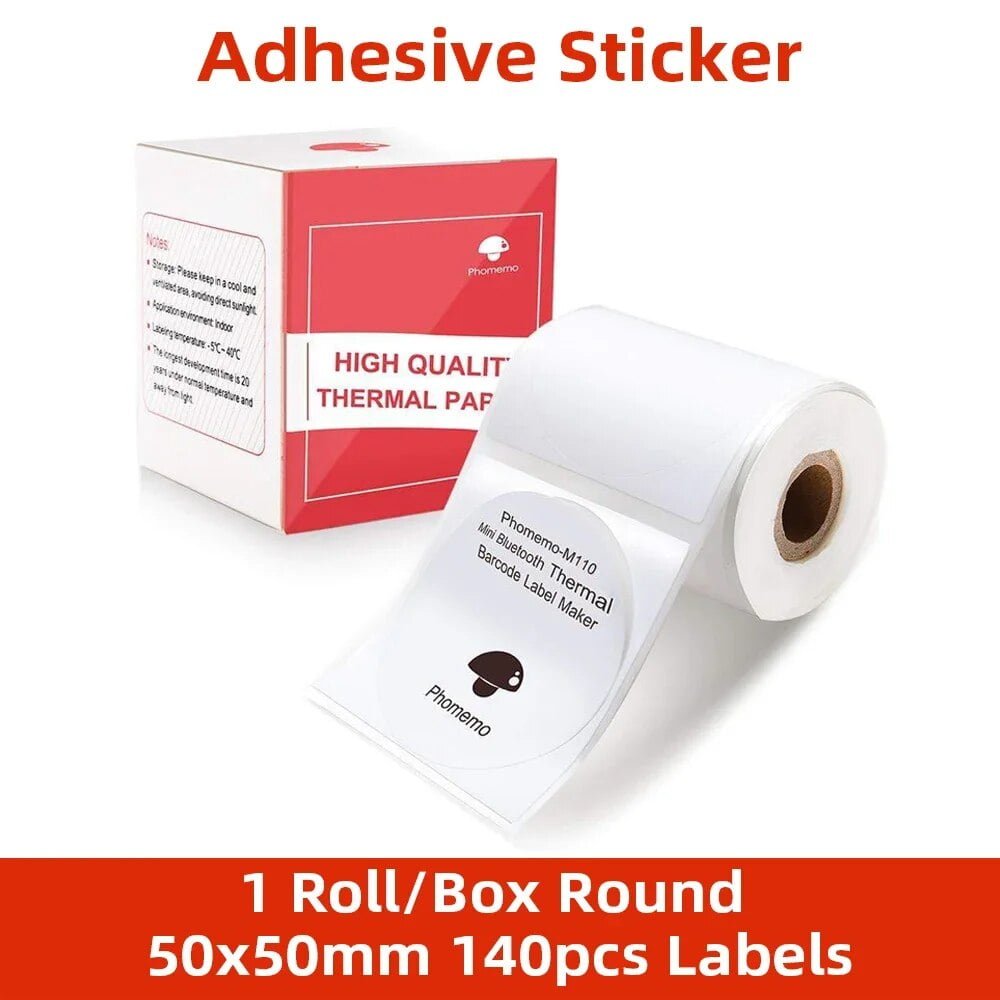 Phomemo Thermal Papel for M110/M200 Printer Home Office Labels Colorful ...