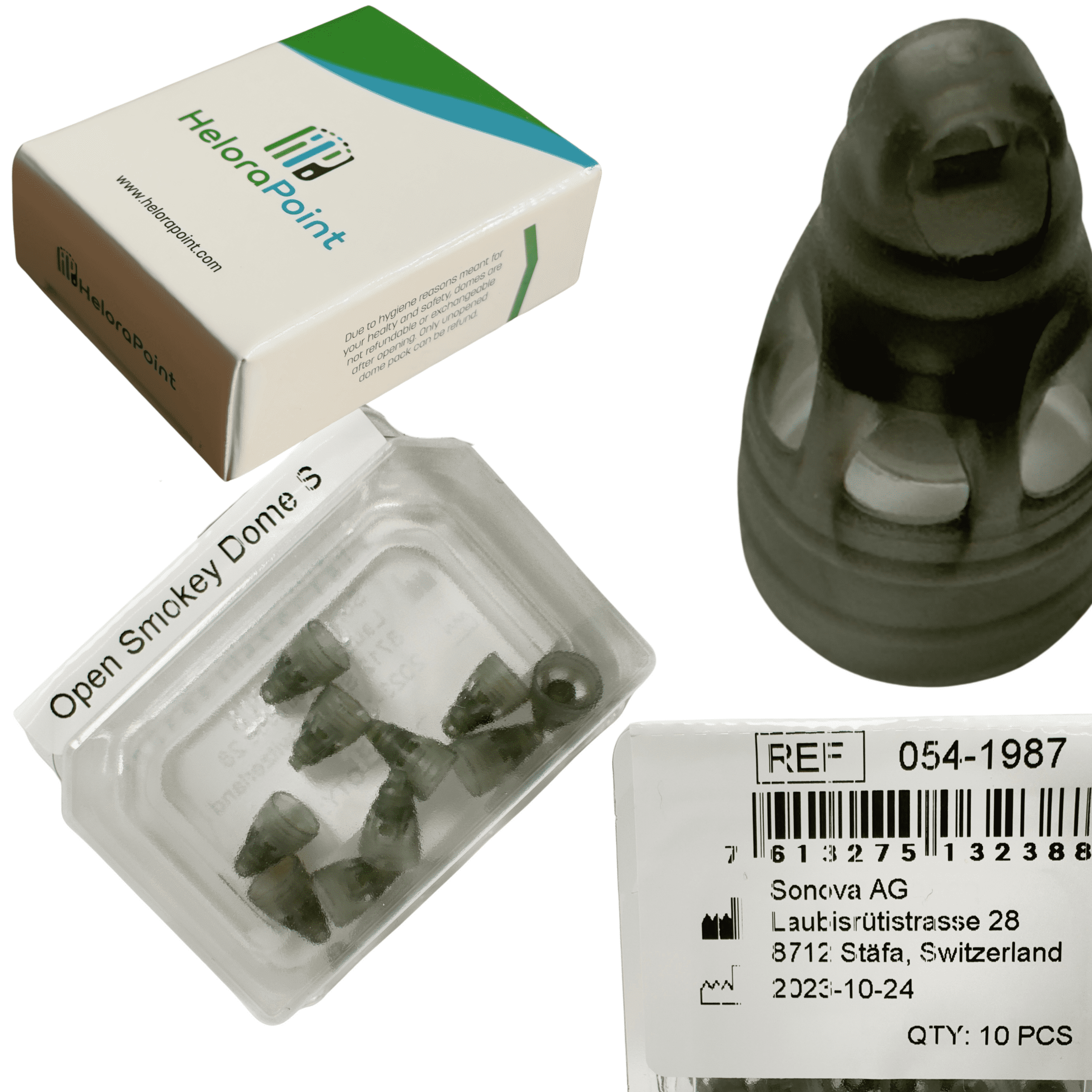 Phonak Open Smokey Hearing Aid Domes 4.0 – Small Size (S) – 10-Pack ...