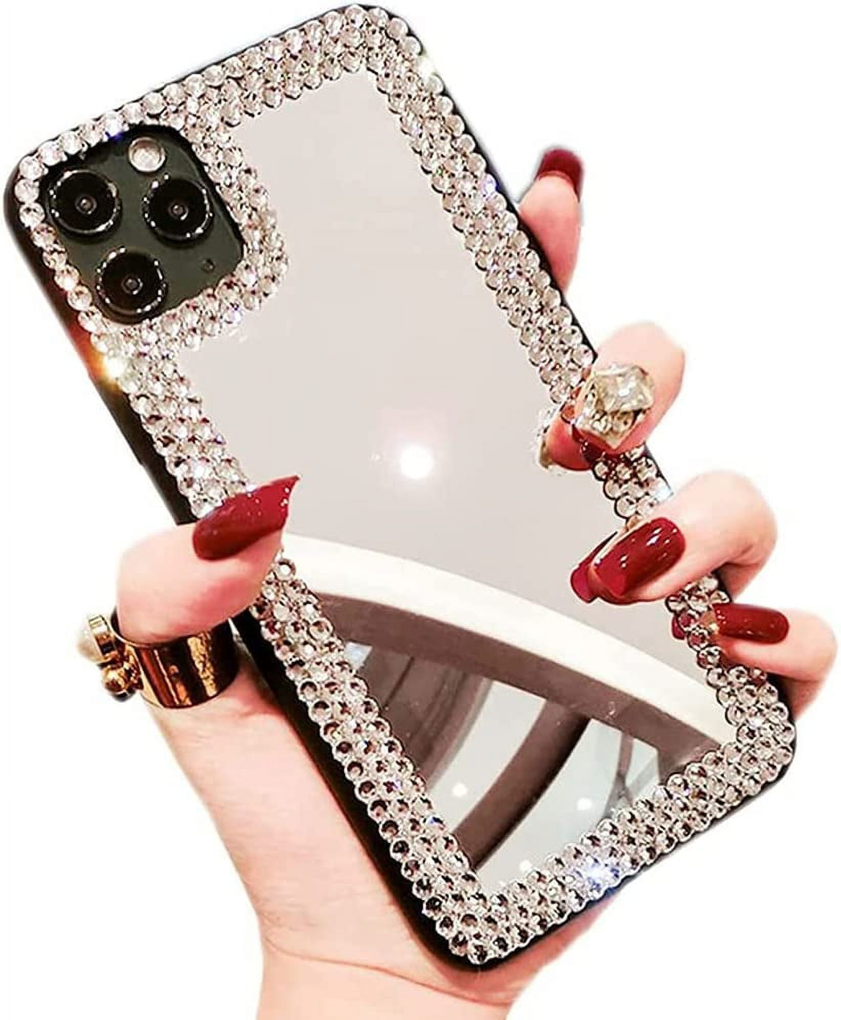 for Phone 12 /iPhone 12 Pro Case 3D Glitter Sparkle Bling Mirror Case ...