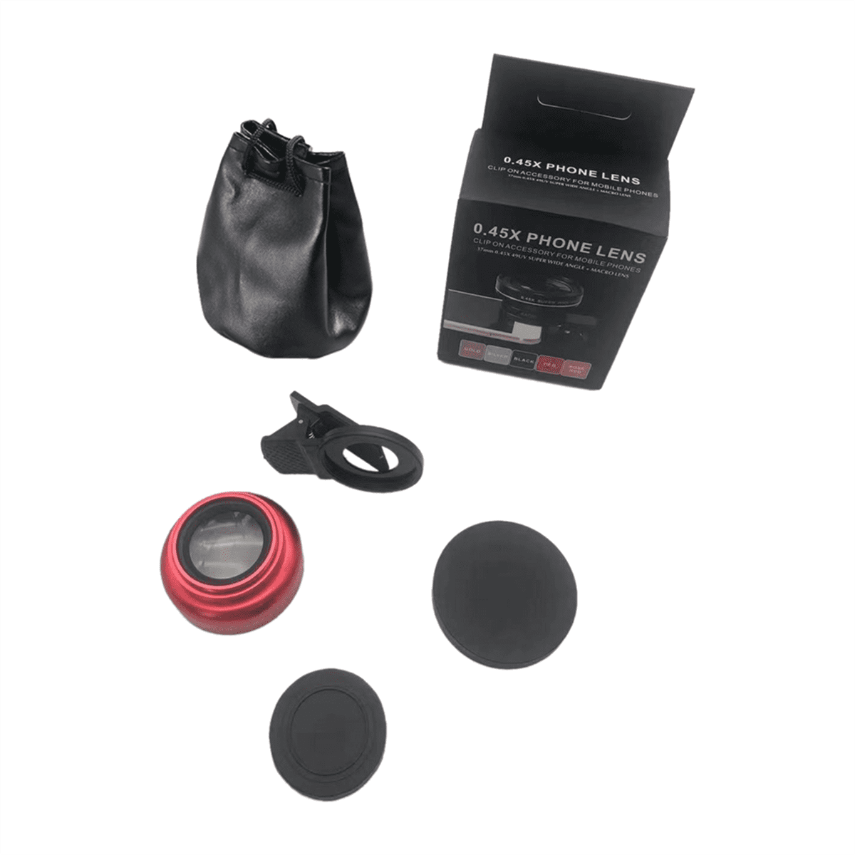 Phone Camera Lens 0.45X Ultra Wide Angle + 12.5X Macro Lens Universal ...
