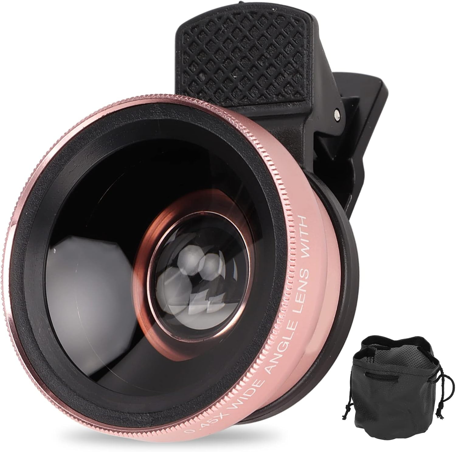 Phone Camera Lens, 2 in 1 Phone Lens Kit, 0.45X Ultra Wide Angle and 12.5X Macro Lens, with ...