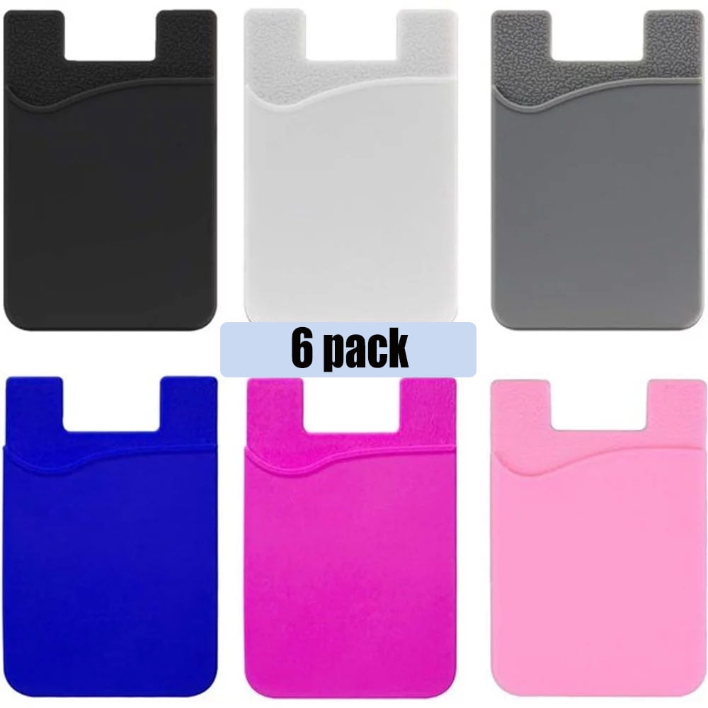 Phone Card Holder, Cell Phone Wallet, Ultra-Slim Silicone 3M Adhesive ...