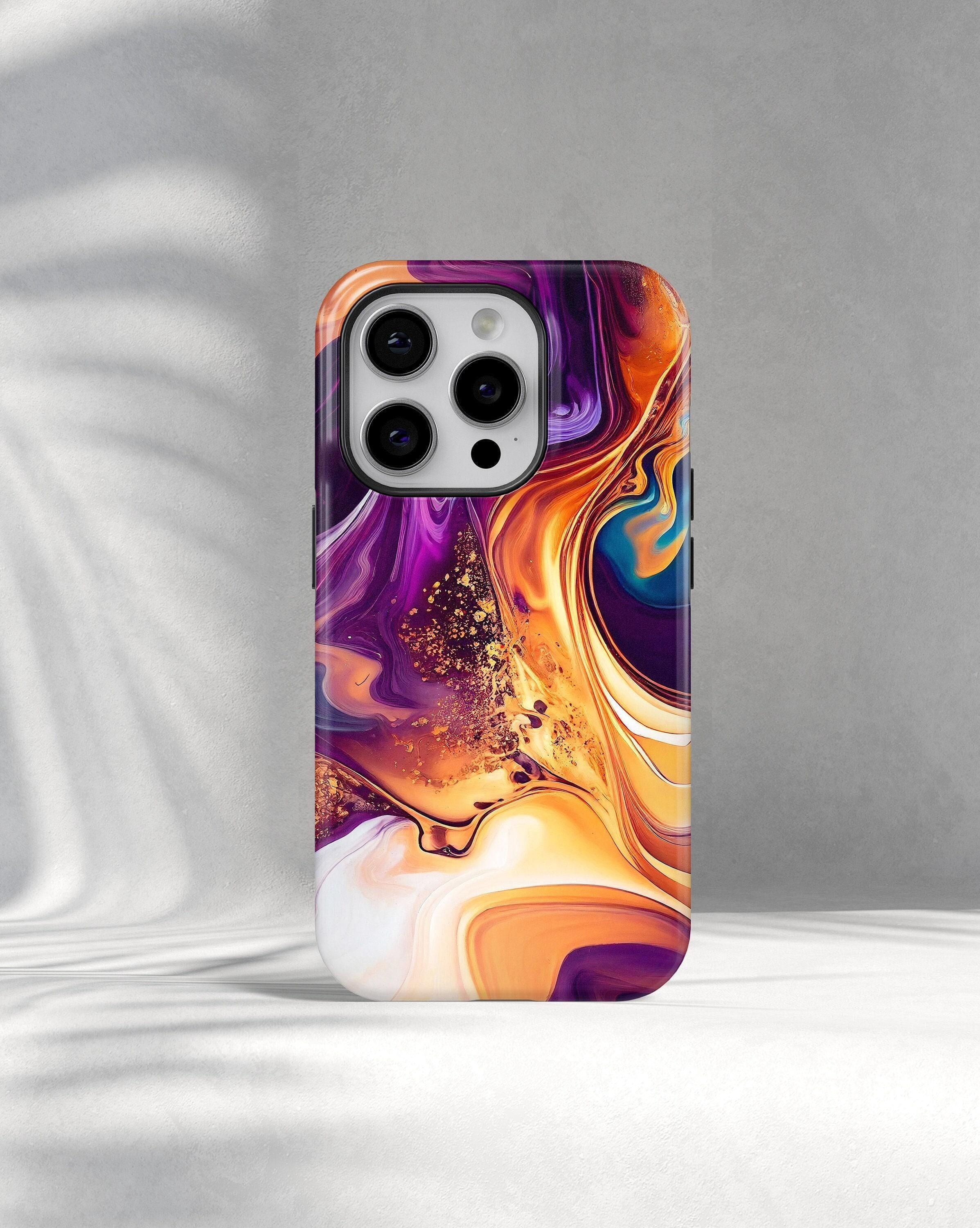 Phone Case: Abstract Liquid Art With A Colorful Flow Design - Walmart.com