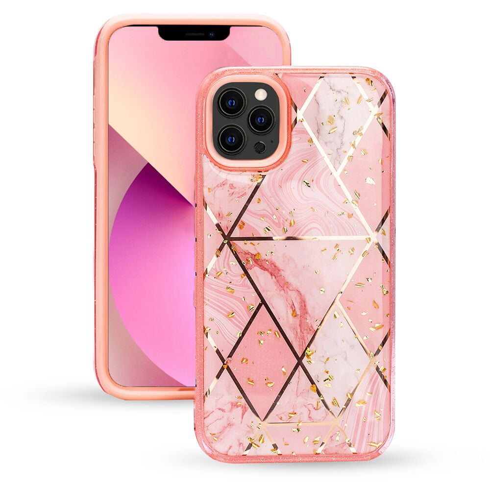 Phone Case for Apple iPhone 13 Pro (6.1") Geometric Marble Design ...