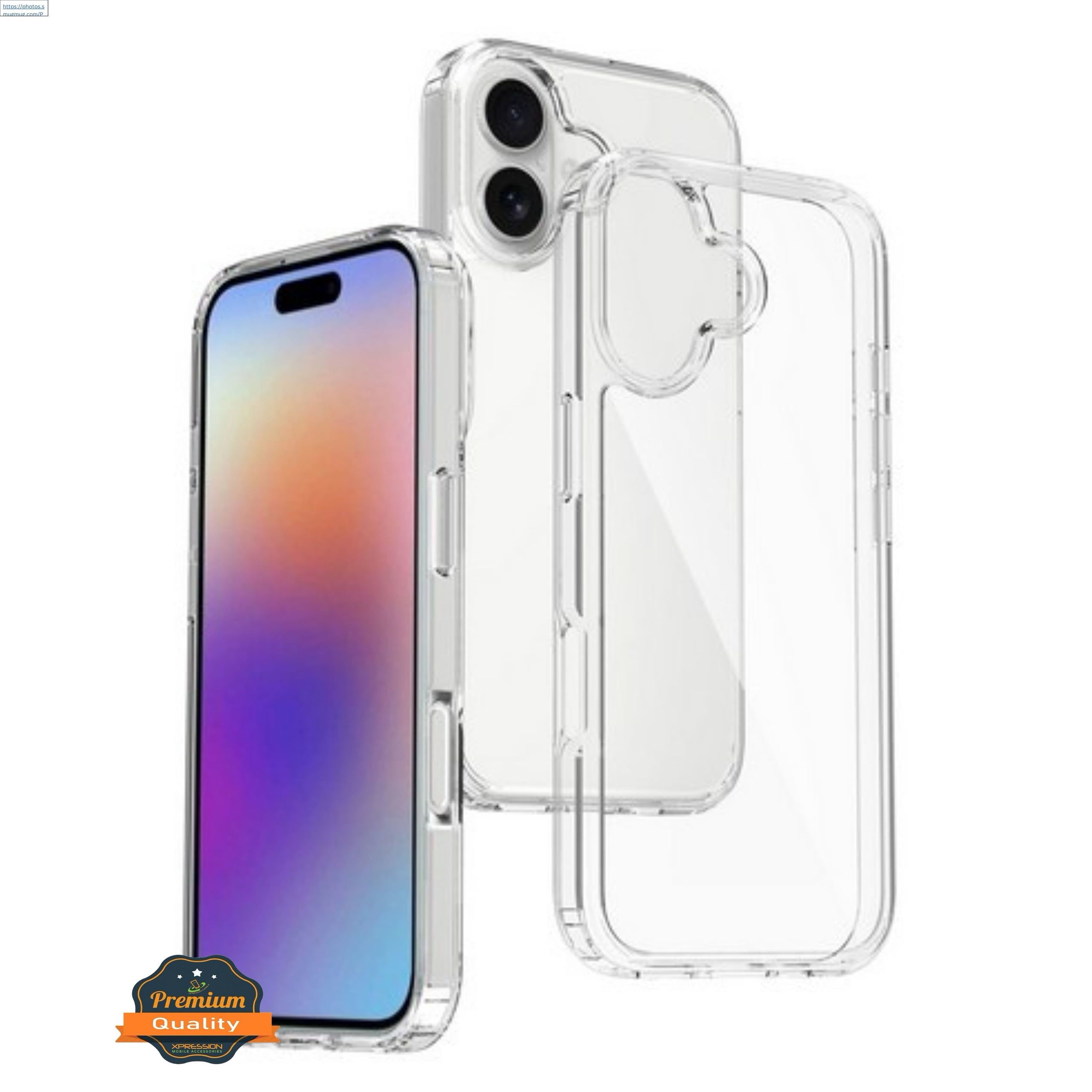 Phone Case for Apple iPhone 17 Crystal HD Clear Back Hybrid Case TPU ...