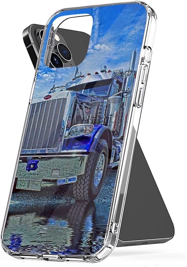 Phone Case Black & Blue X Peterbilt Dumptruck Se Scratch Accessories ...