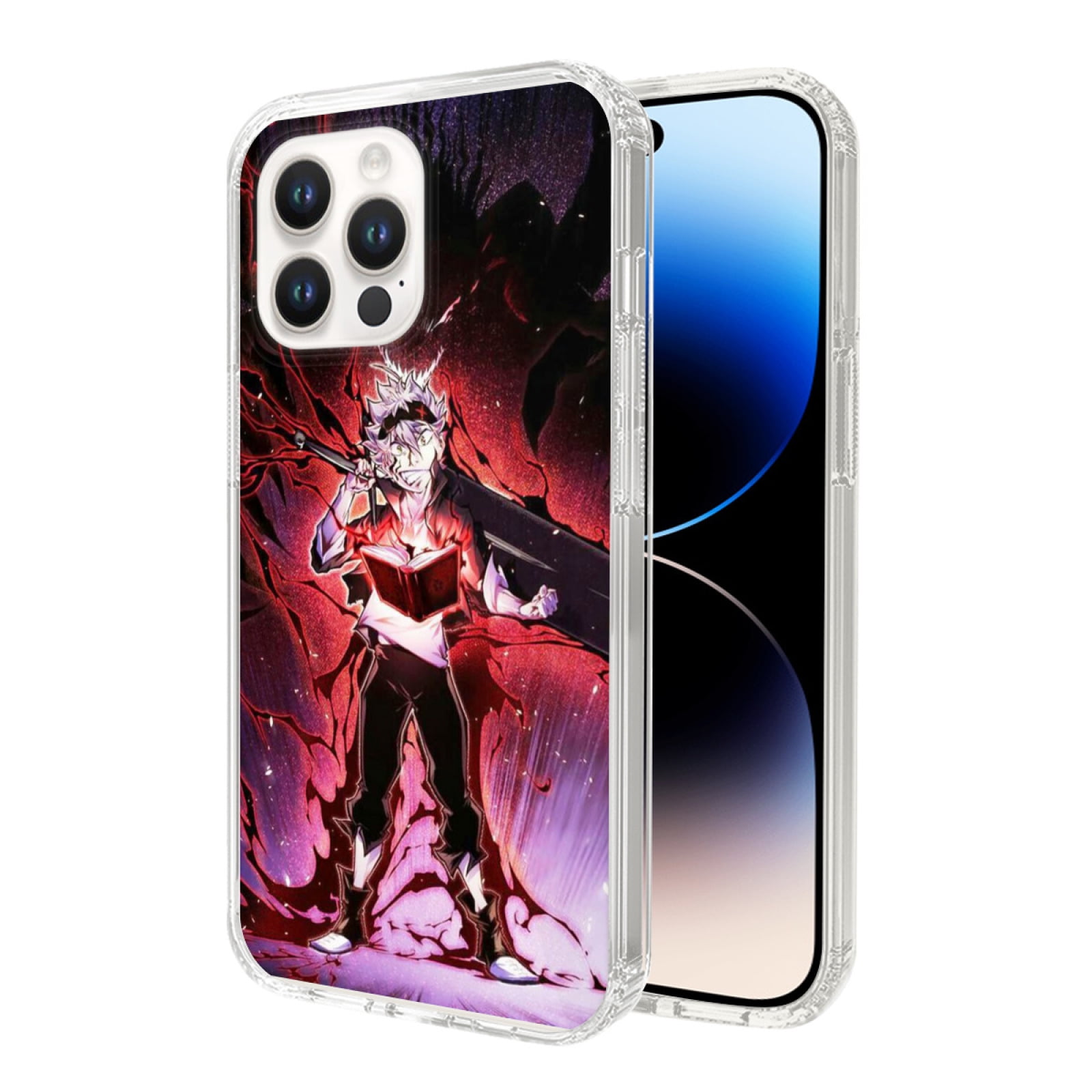 Phone Case Black Clover Asta Anime Purple Compatible for iPhone 16 Pro ...