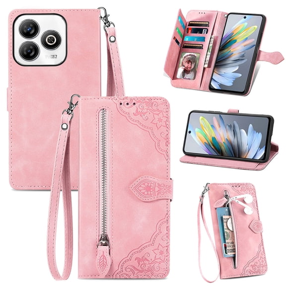 Phone Case for Realme C75, Shockproof PU Leather Wallet Case with Card ...