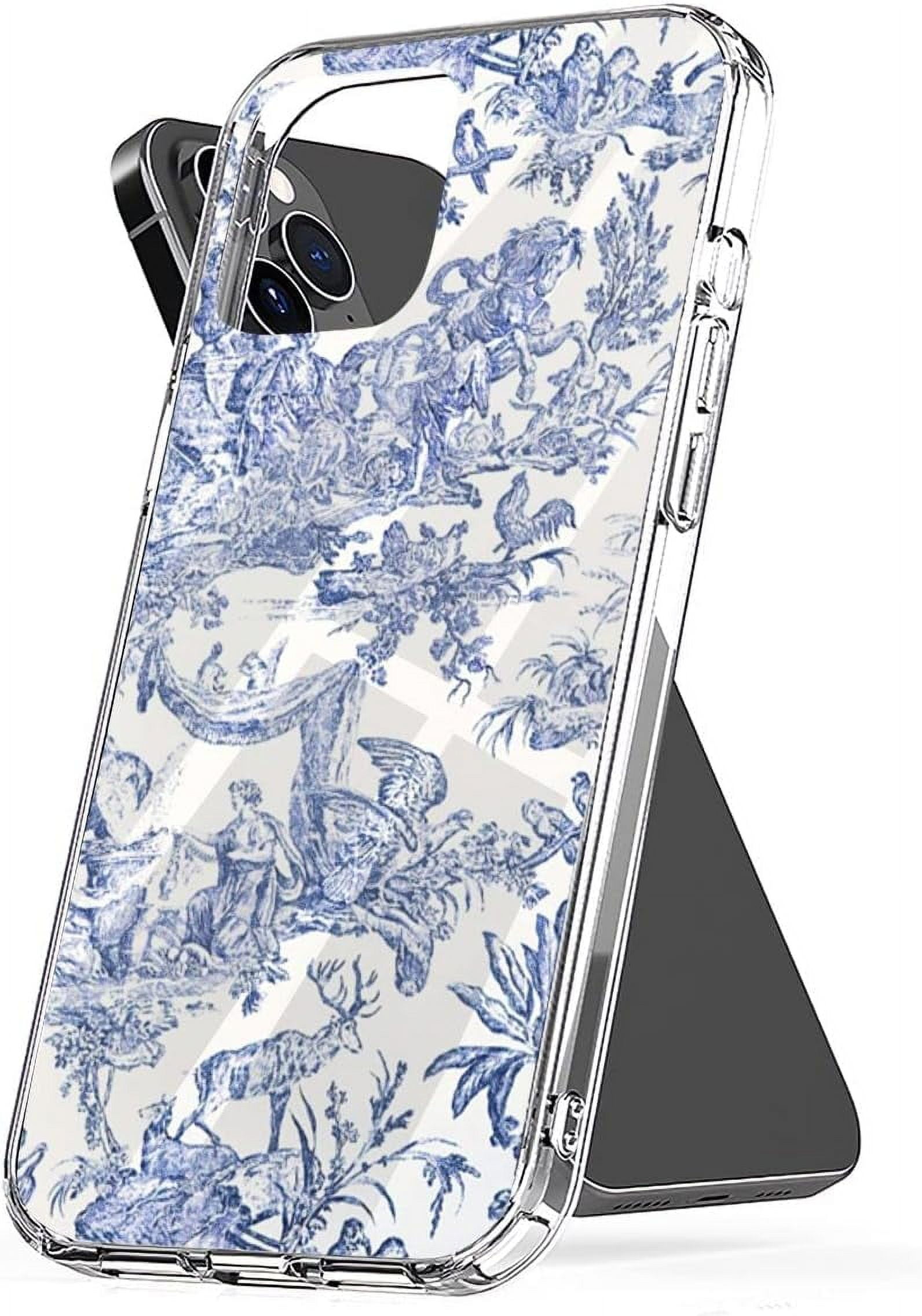 Phone Case Blue Cover Toile Accessories English Shockproof French ...