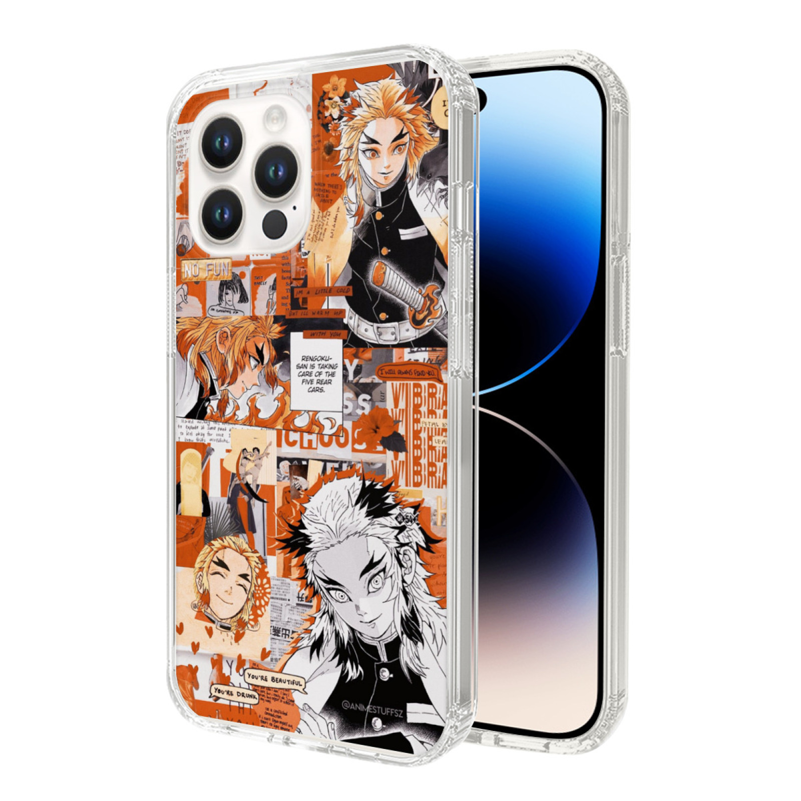 Phone Case Demon Kimetsu No Yaiba Rengoku Kyoujurou Compatible for ...