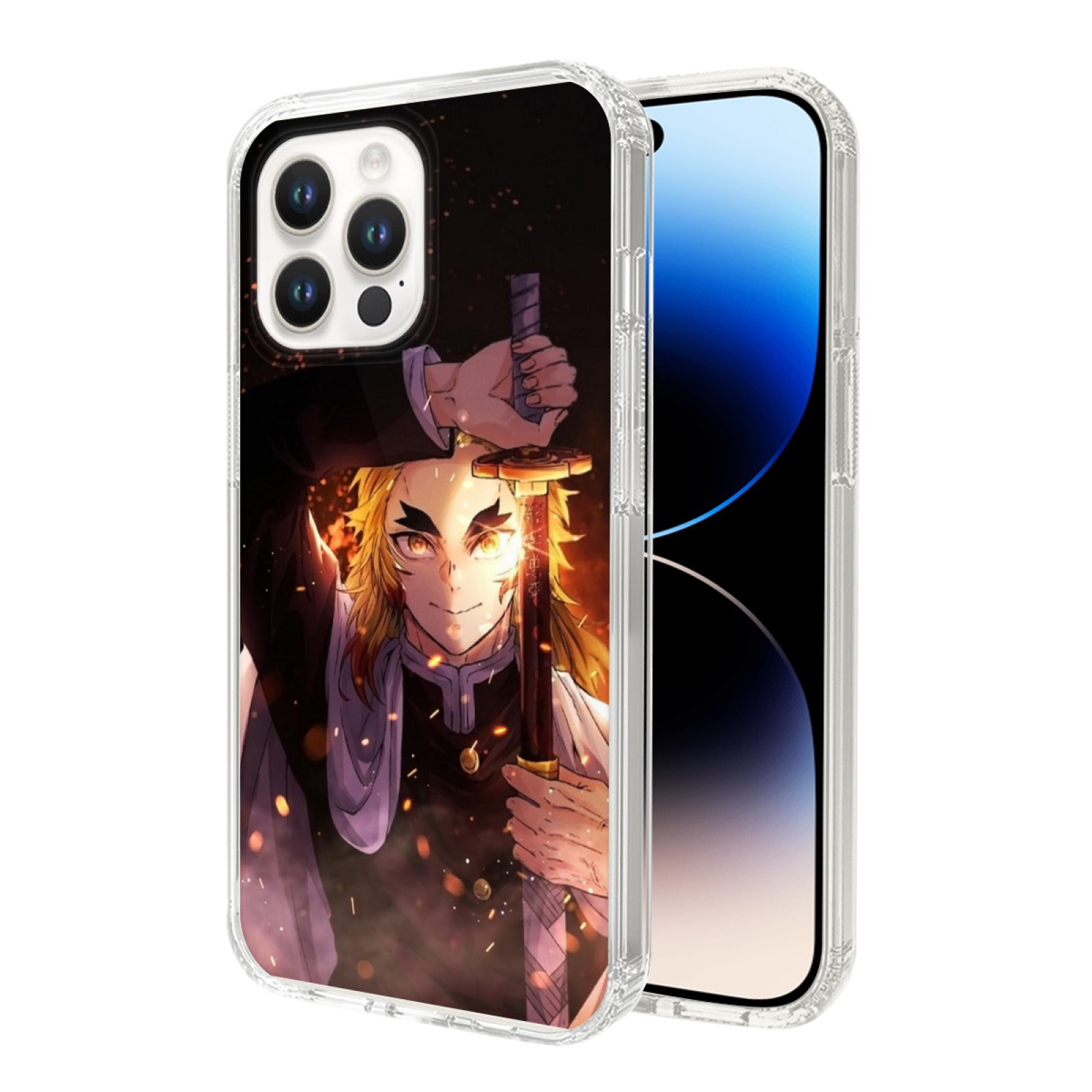 Phone Case Demon Kimetsu No Yaiba Rengoku Kyoujurou Compatible for ...