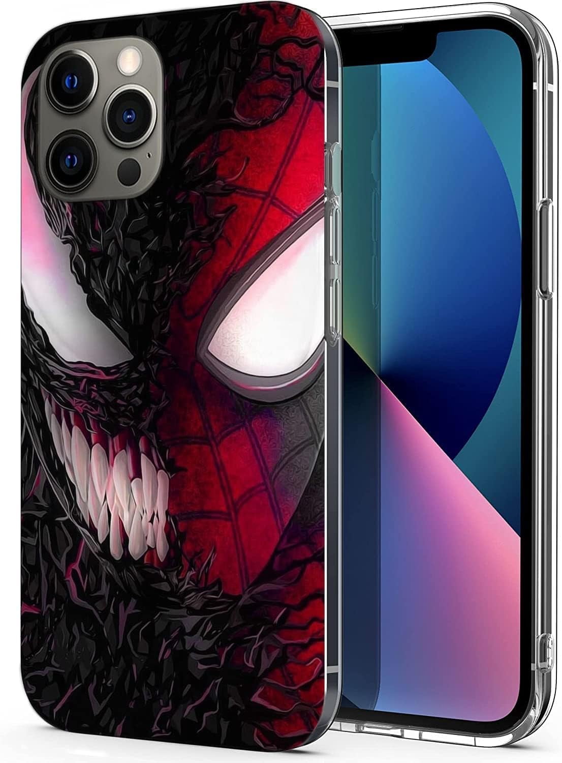 Phone Case Fans Red Man Vs Black Guardian Face Half Compatible with ...