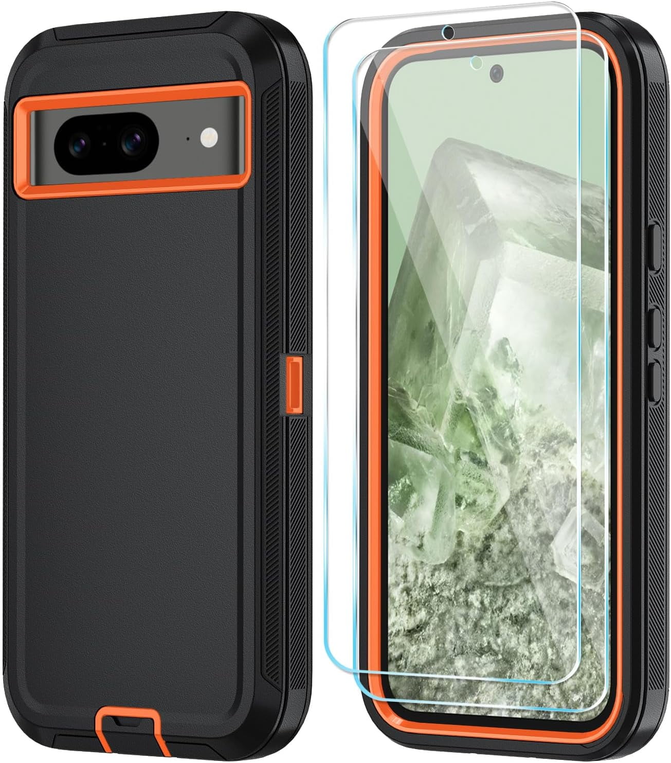 Phone Case for Google Pixel 8A Case with HD Screen Protector, Heavy ...