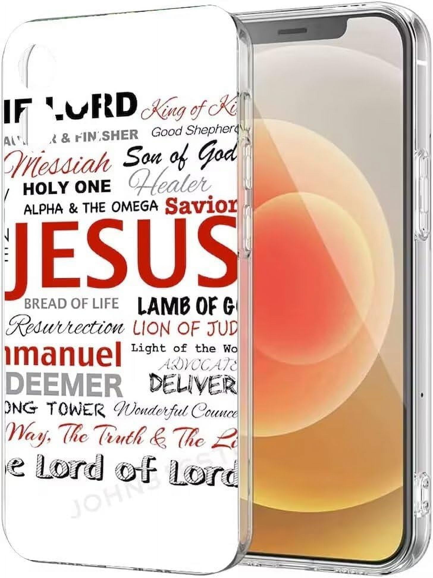 Phone Case Jesus Vintage Religious Christian Pure Clear TPU Soft ...