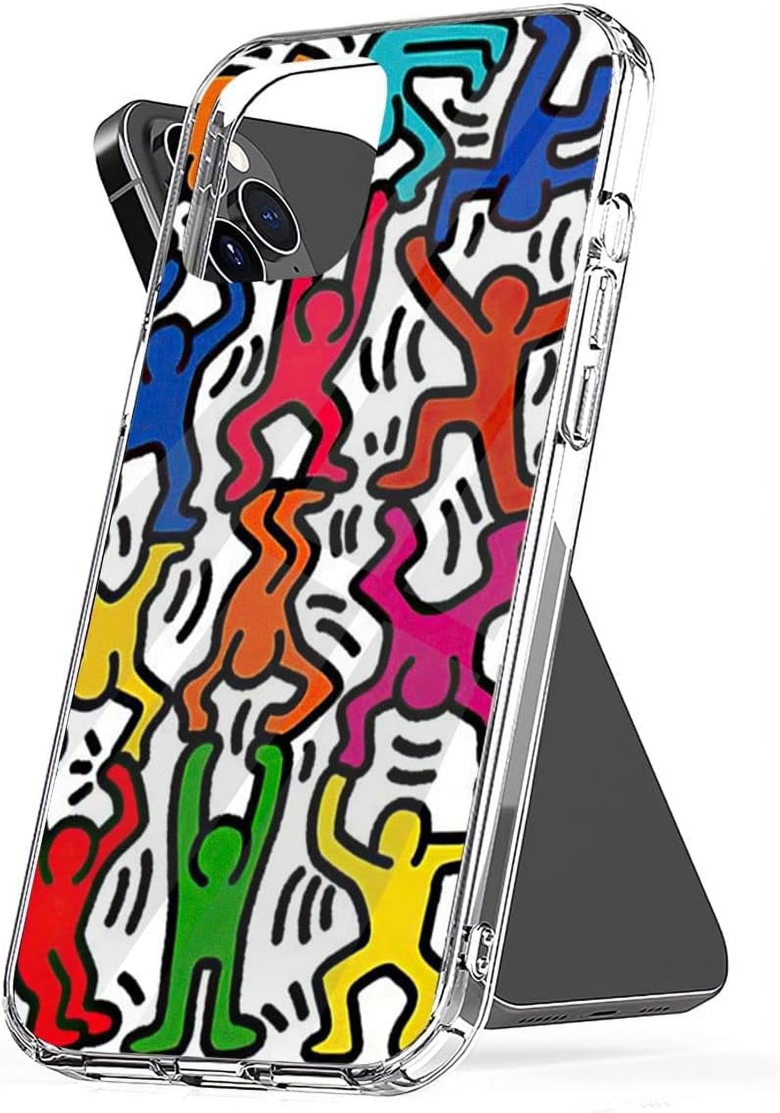 Phone Case Keith X Haring 11 Stick Xr Figure 12 Acrobats 13 7 8 Pro Max ...