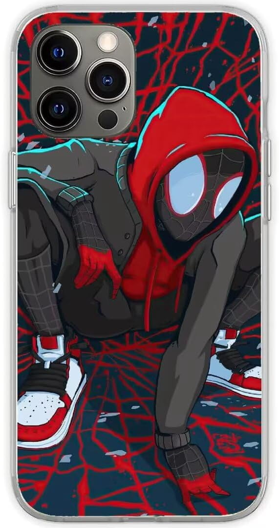 Phone Case Miles Hoodie Movies Super Red Heroes Silicone Morales Soft ...