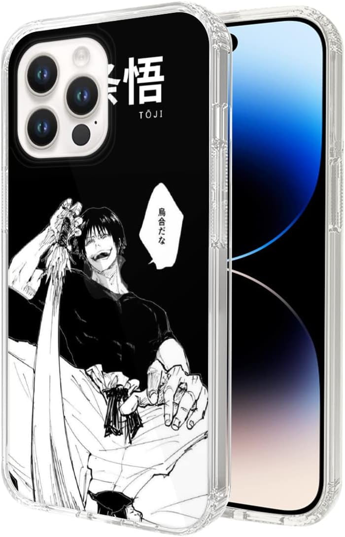 Phone Case Phone Toji Fushiguro Jujutsu Case Kaisen Case Cover Clear ...
